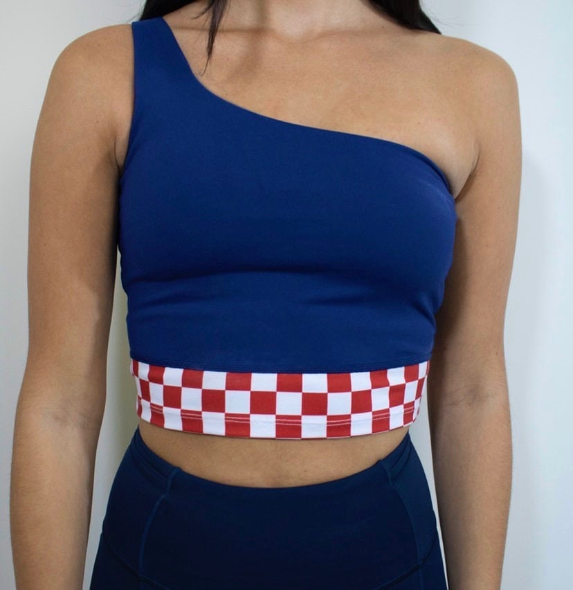 Croatia Checkered Crop Top Croatia Tank Top Croatia Flag - Etsy