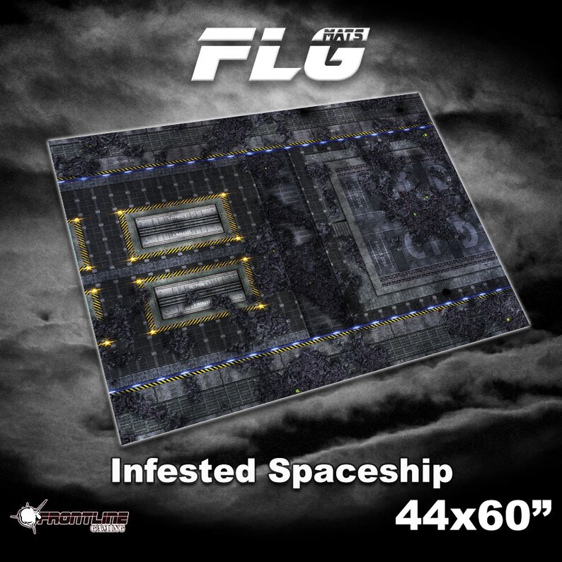 Miniature Toys Role Playing Miniatures Infested Spaceship Neoprene ...