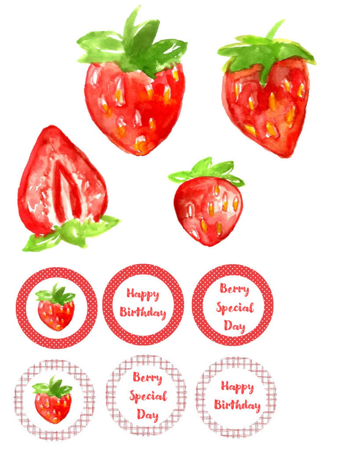Summer Strawberry Party Pack - Etsy