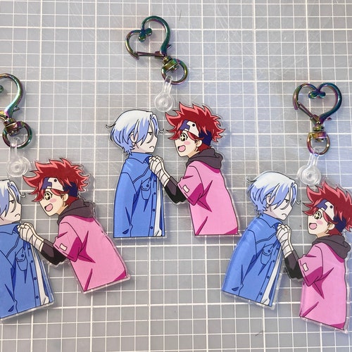 SK8 the Infinity Reki Langa Heart Acrylic Keychain - Etsy