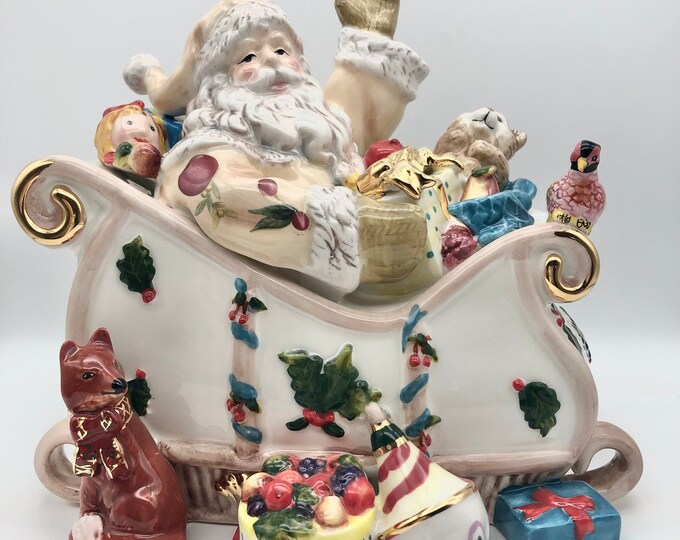 Waterford Holiday Heirlooms Georgian Santa Candy Jar - Etsy