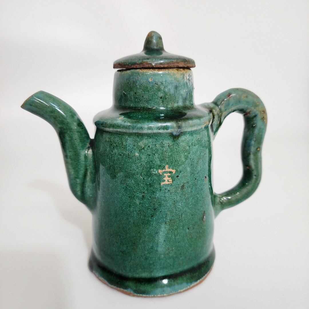 Antique Chinese Emerald Green Teapot or Wine Pot. 19th Century - Etsy