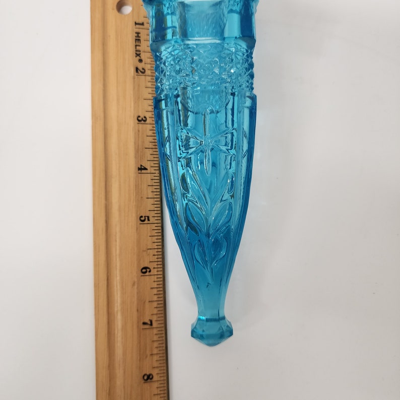 Antique Blue Depression Glass Hearse Car Flower Bud Vase - Etsy
