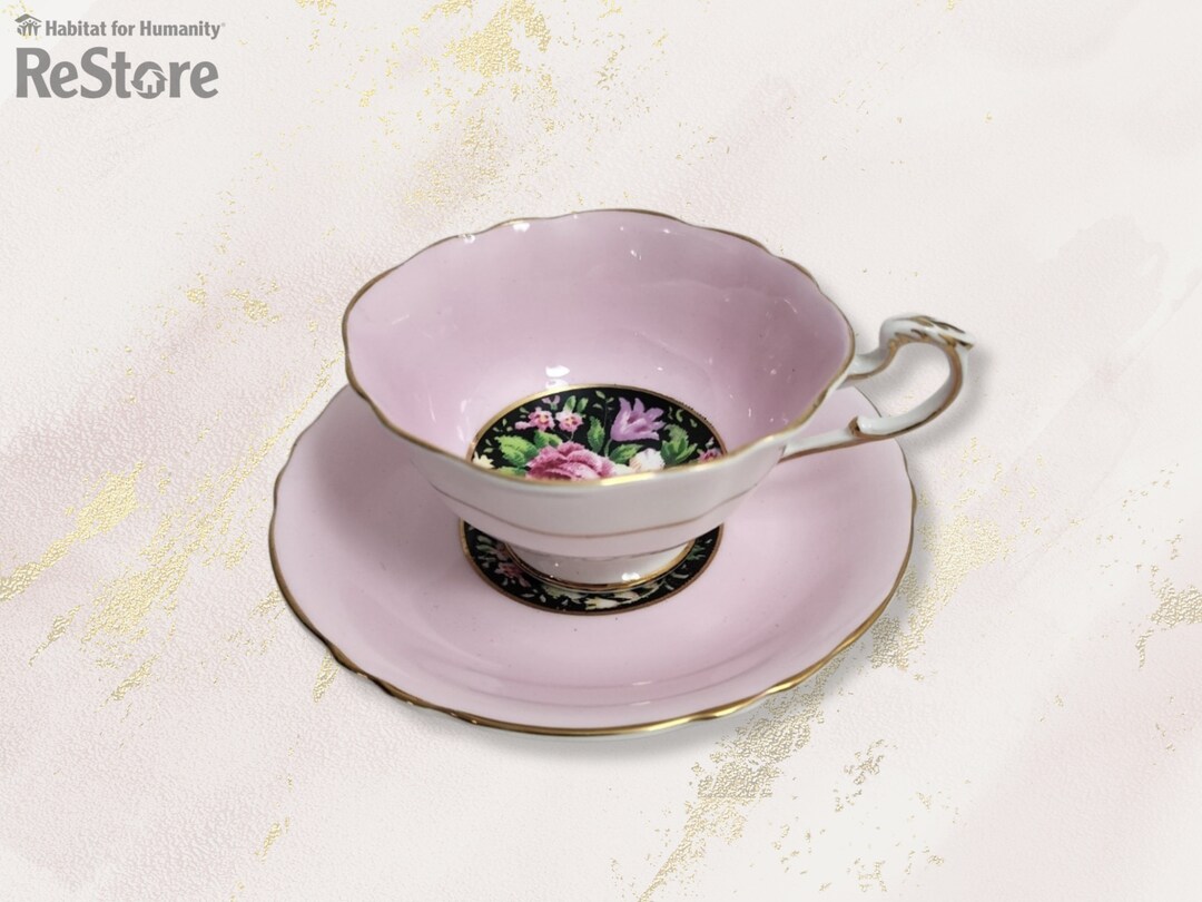 Numbered Paragon Double Warrant Pink Teacup and Saucer A1598/4T - Etsy