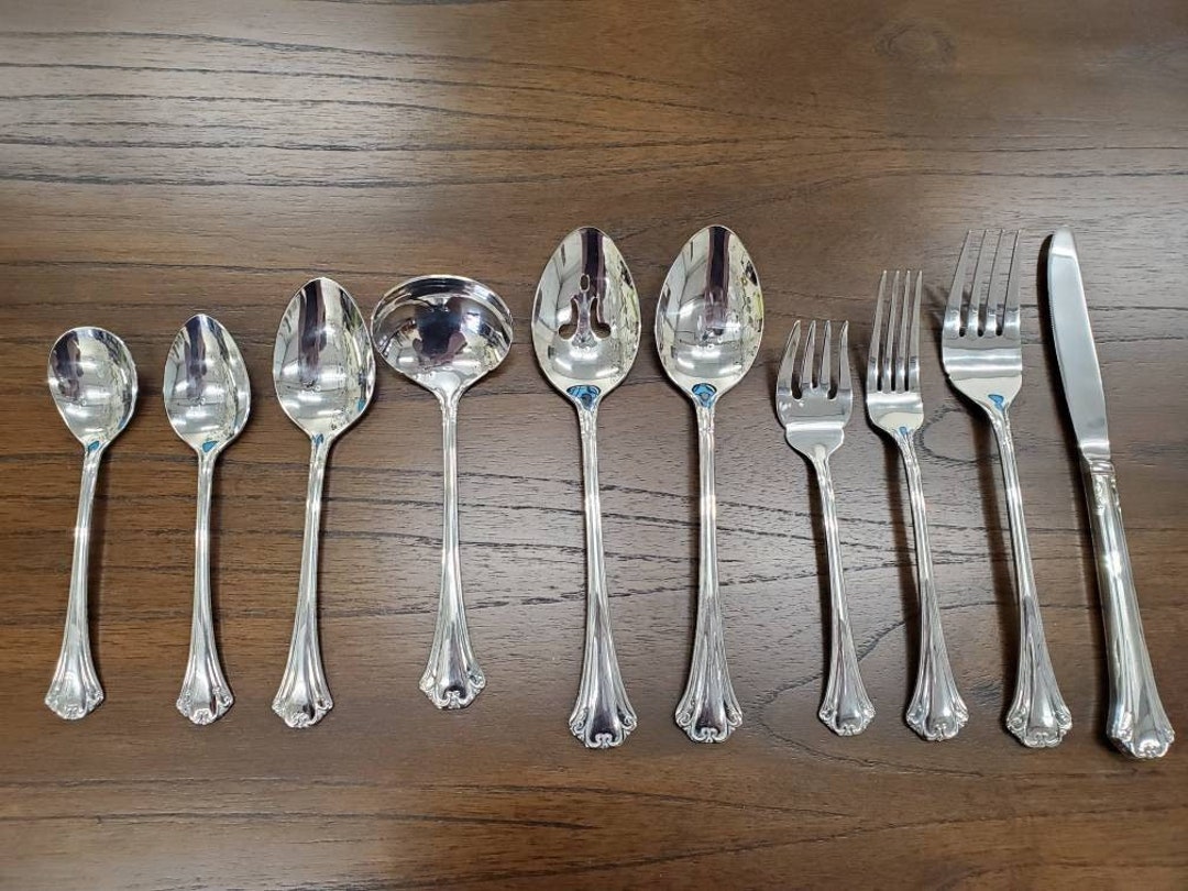 Royal Limited Silver-plate Flatware Set of 53 With Wood - Etsy