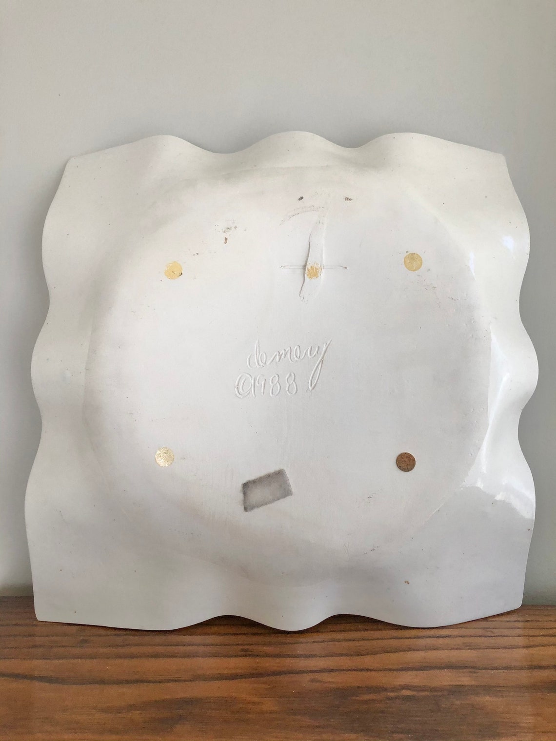 1988 Vintage Barbara Demery Ceramic Square Platter - Etsy