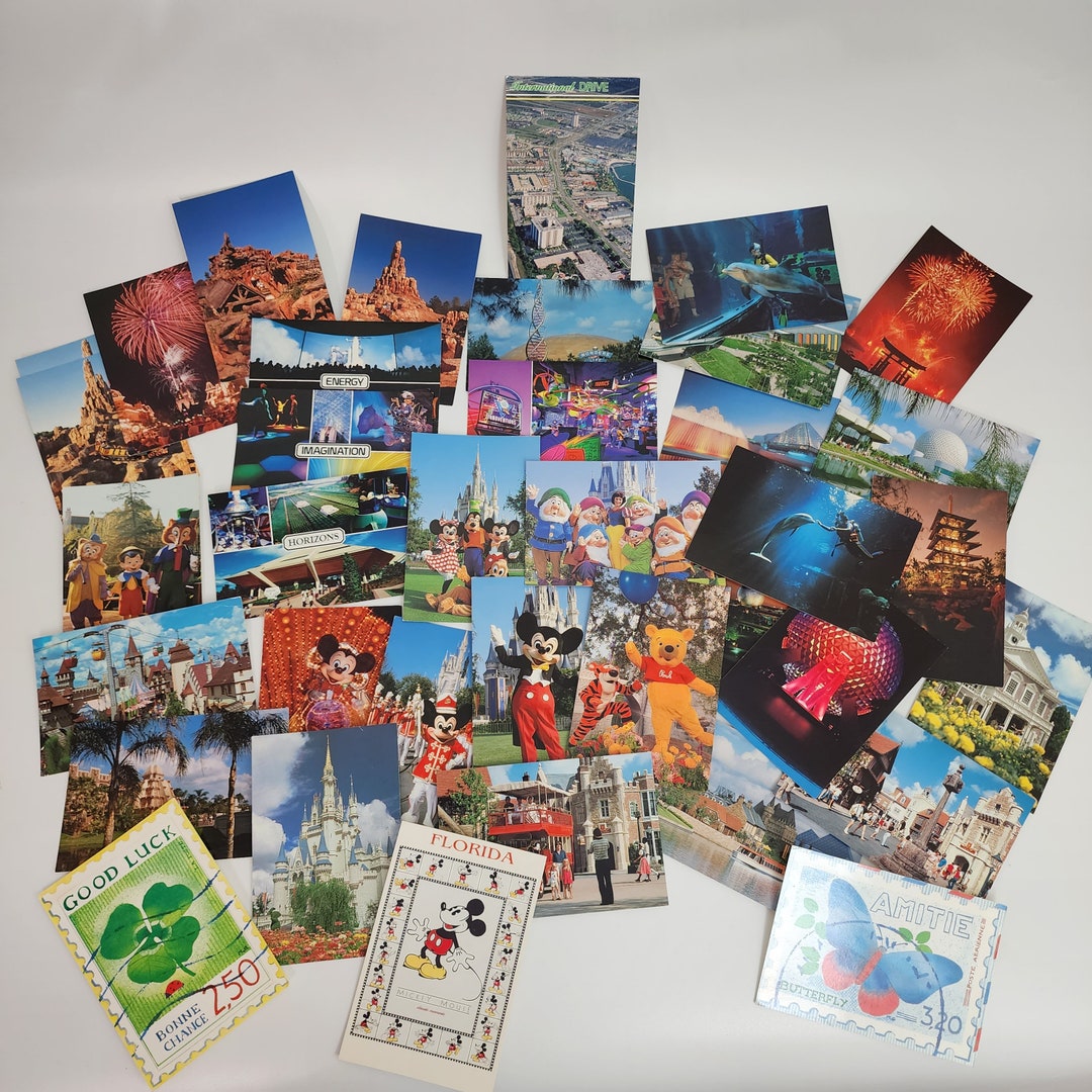 35 Vintage Disney World Epcot Postcards - Etsy