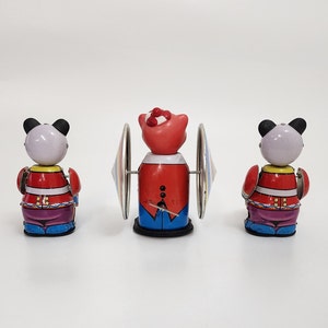 3 Vintage Tin Windup Toys. Panda Monkey Drums - Etsy