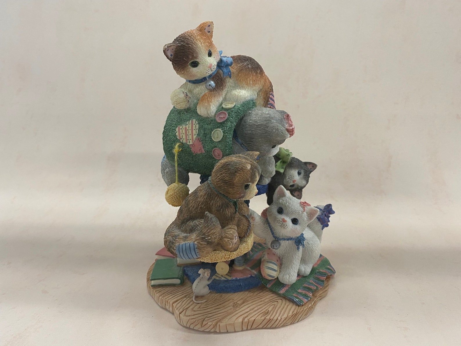 Enesco Calico Kittens Statue 1997 Home Decor - Etsy UK