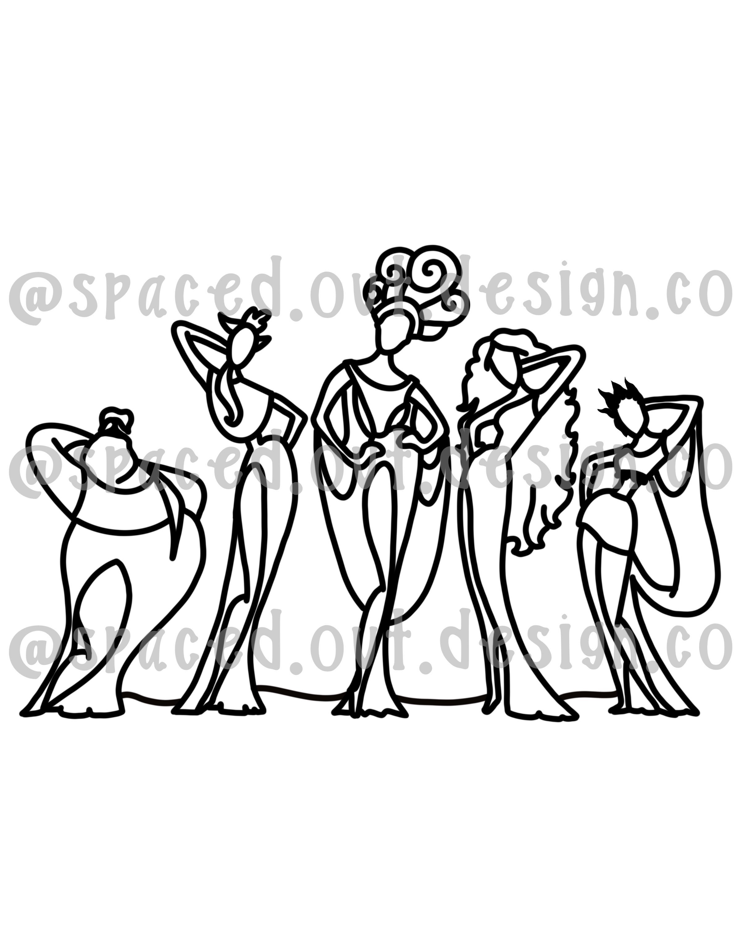 Hercules Muses Coloring Pages