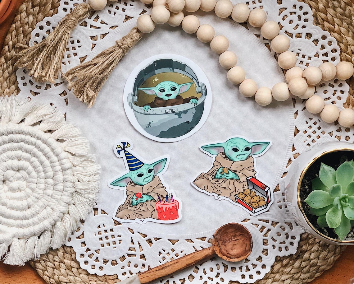 Baby Yoda Chicken Nuggies Sticker Dont Eat That Grogu - Etsy Canada