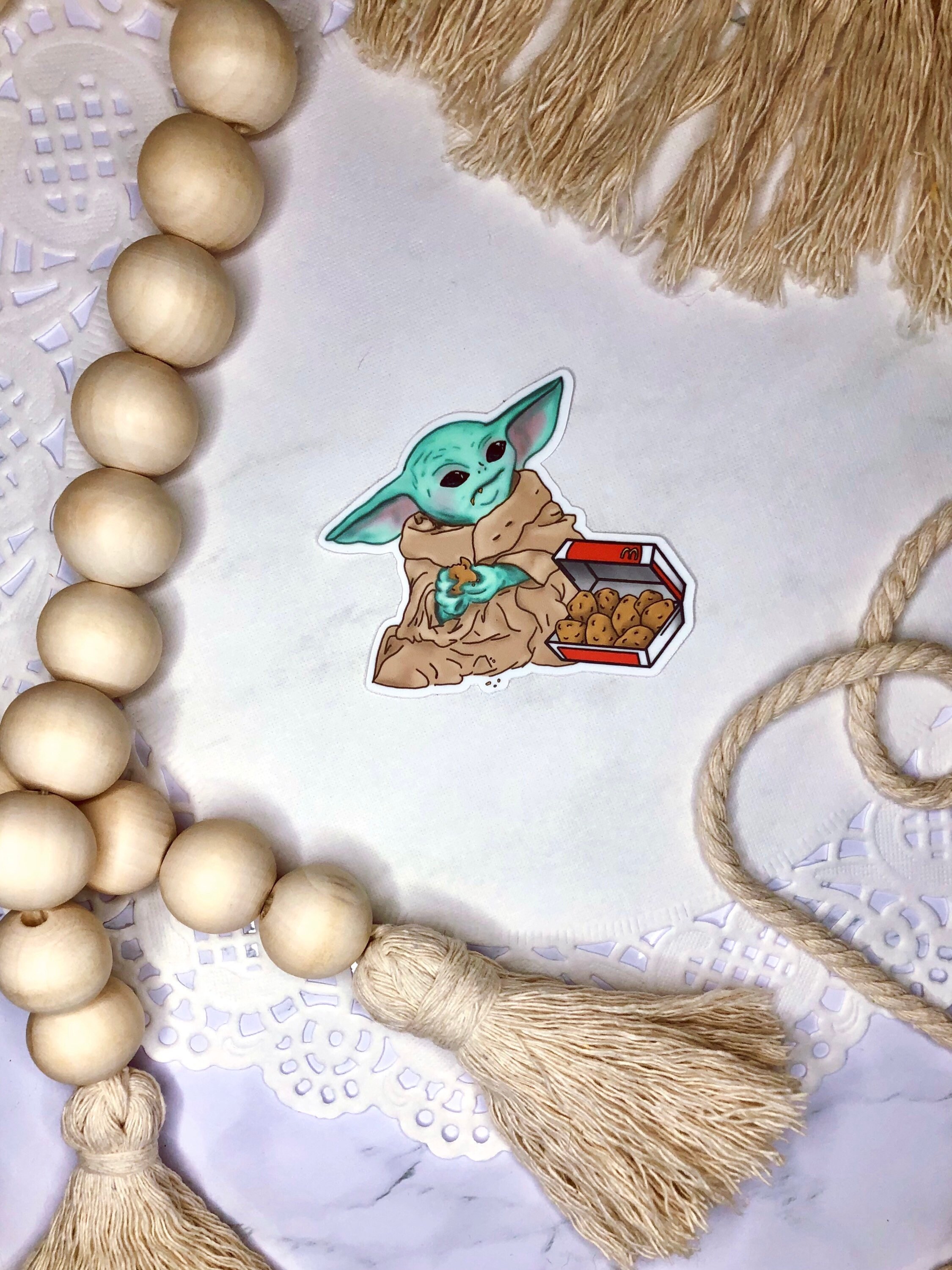 Baby Yoda Chicken Nuggies Sticker Dont Eat That Grogu - Etsy Canada