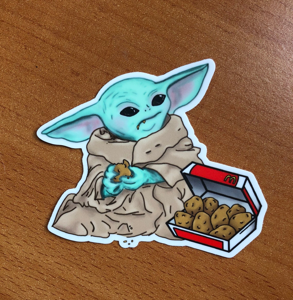 Baby Yoda Chicken Nuggies Sticker Dont Eat That Grogu - Etsy Canada