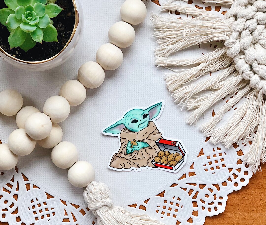 Baby Yoda Chicken Nuggies Sticker Dont Eat That Grogu - Etsy