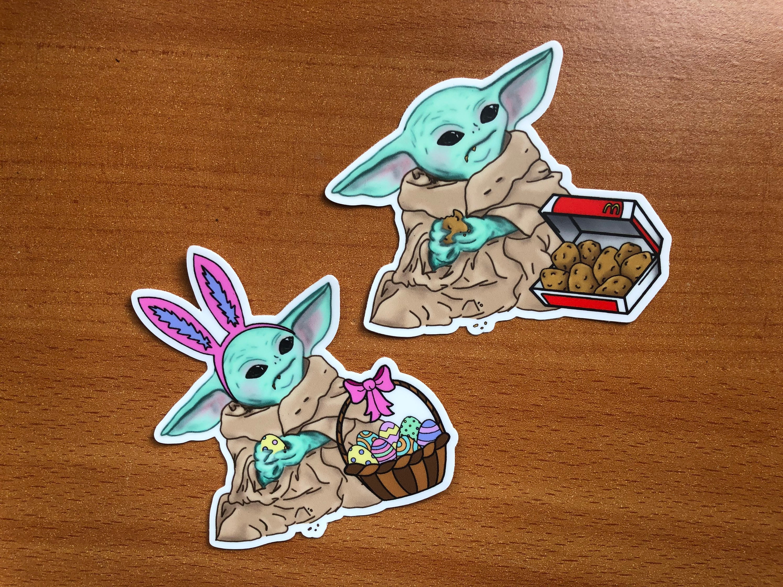 Baby Yoda Chicken Nuggies Sticker Dont Eat That Grogu - Etsy Canada