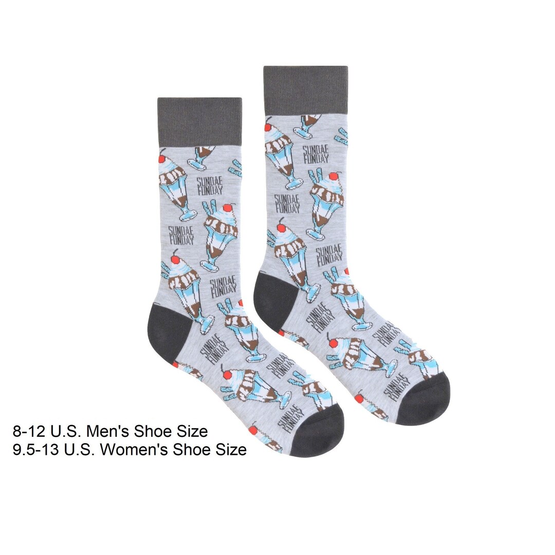 FREE SHIPPING CANADA Ice Cream You Scream Cotton Sundae Socks - Etsy