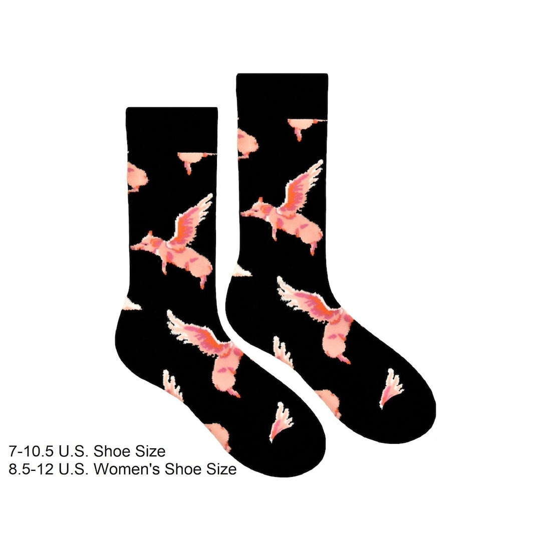 Flying Pig Socks| Swine| Hog| Farm Animal| Livestock| Pork| Birthday ...