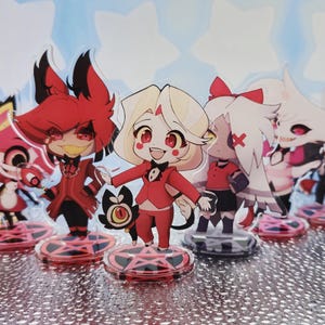 Hazbin Hotel Acylic Anime Chibi Style Standees Charlie Morningstar ...