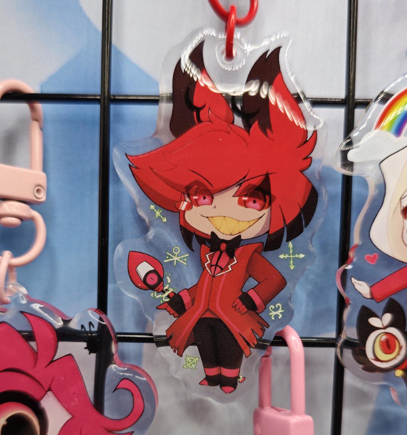 Hazbin Hotel 2.5" Anime Style Chibi Epoxy Charms - Charlie, Alastor ...