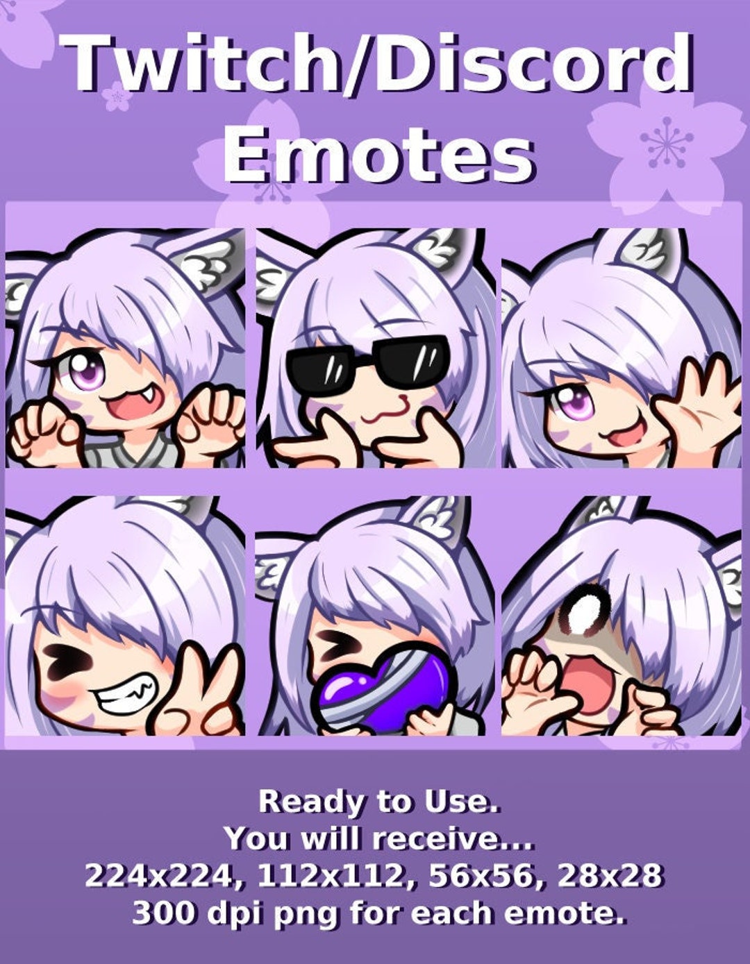 D.va Overwatch Shin Ryeong Twitch/discord Premade Ready to Use Emotes ...