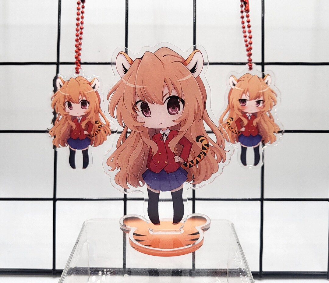 Tsundere Tiger Schoolgirl Anime Charm and Standee - Etsy