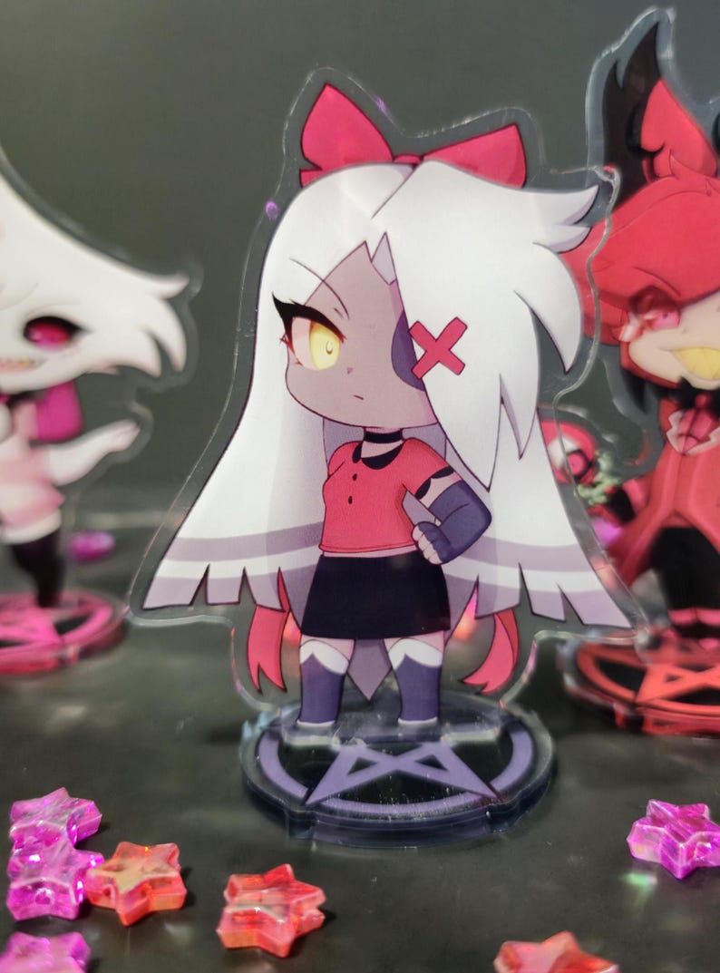 Hazbin Hotel Acylic Anime Chibi Style Standees - Charlie Morningstar ...