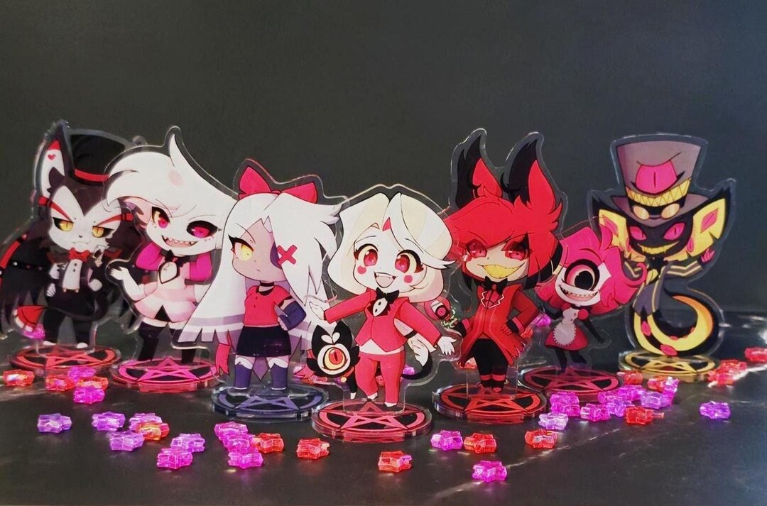 Hazbin Hotel Acylic Anime Chibi Style Standees - Charlie Morningstar ...