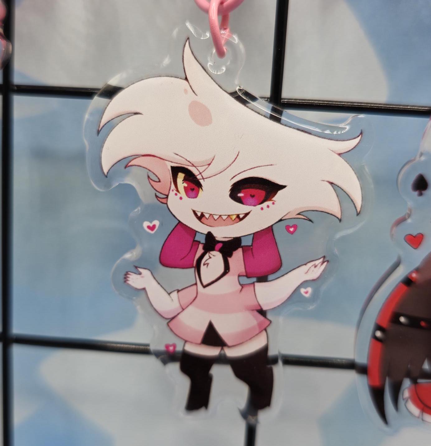 Hazbin Hotel 2.5" Anime Style Chibi Epoxy Charms - Charlie, Alastor ...