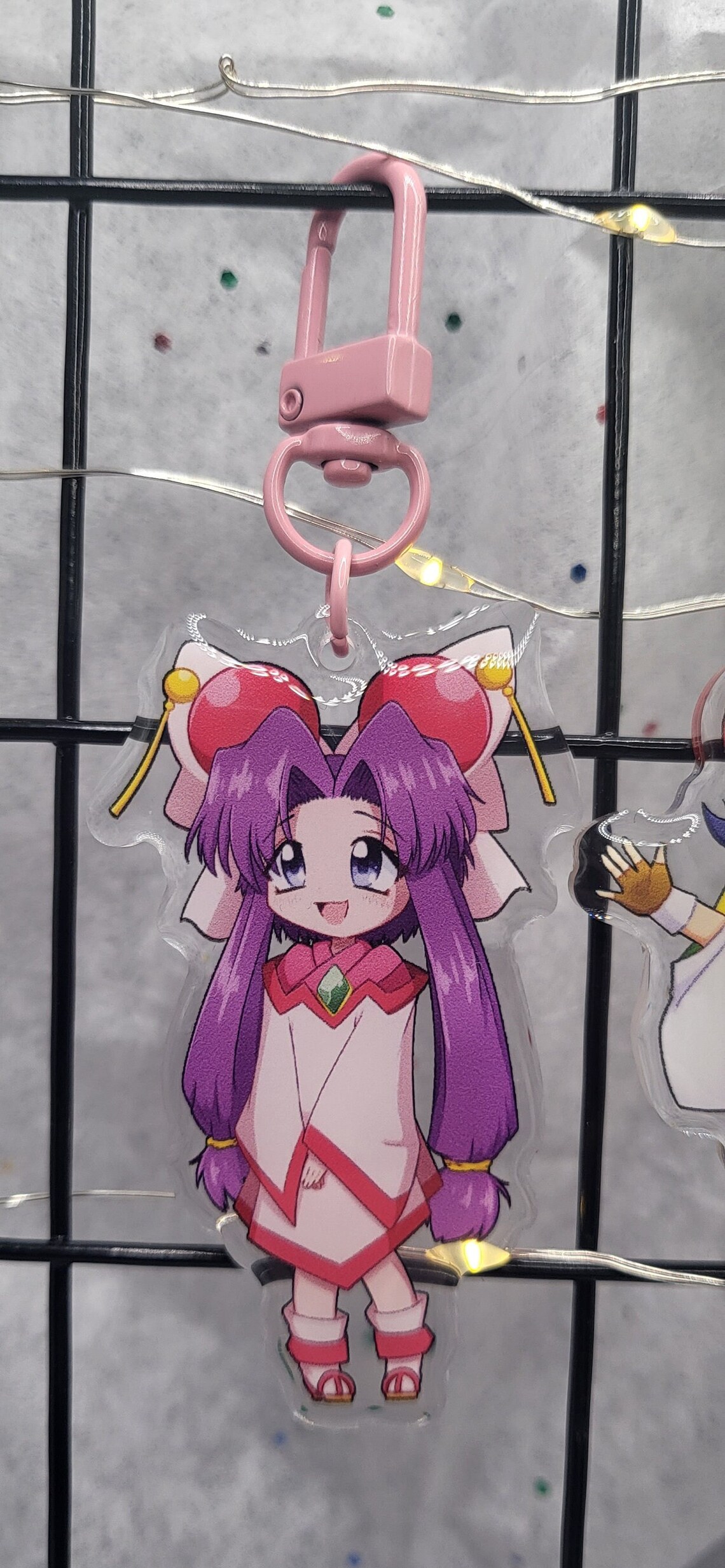Saber Marionette J 2.5" Double Sided Epoxy Charms Keychains Cherry ...