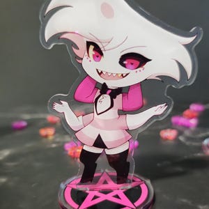 Hazbin Hotel Acylic Anime Chibi Style Standees - Charlie Morningstar ...