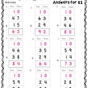 Add 2-digit Numbers With Regrouping! 2. NBT. B5 Worksheets and Anchor ...
