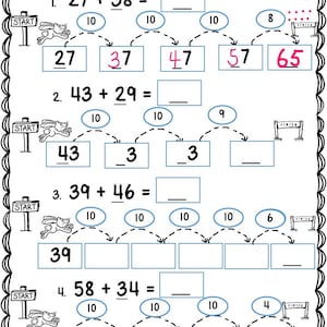 Add 2-digit Numbers With Regrouping! 2. NBT. B5 Worksheets and Anchor ...