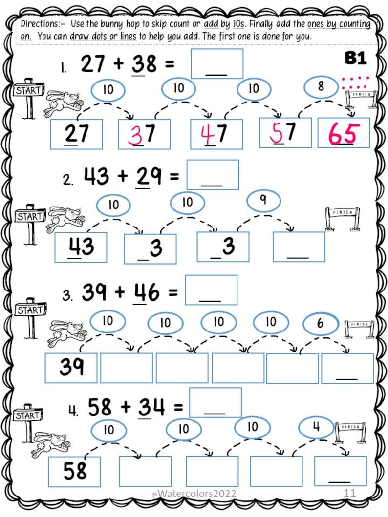 Add 2-digit Numbers With Regrouping! 2. NBT. B5 Worksheets and Anchor ...