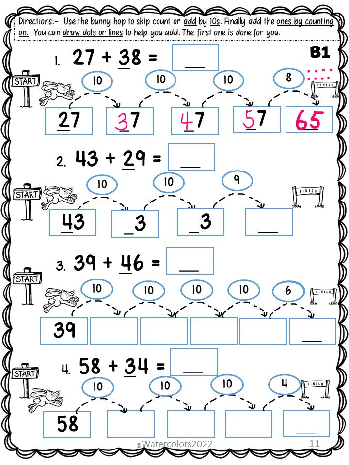 Add 2-digit Numbers With Regrouping! 2. NBT. B5 Worksheets and Anchor ...