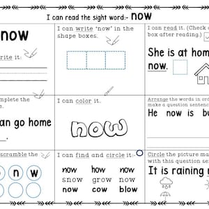 Kindergarten Sight Words Orange/dolch/ Fry List - Etsy
