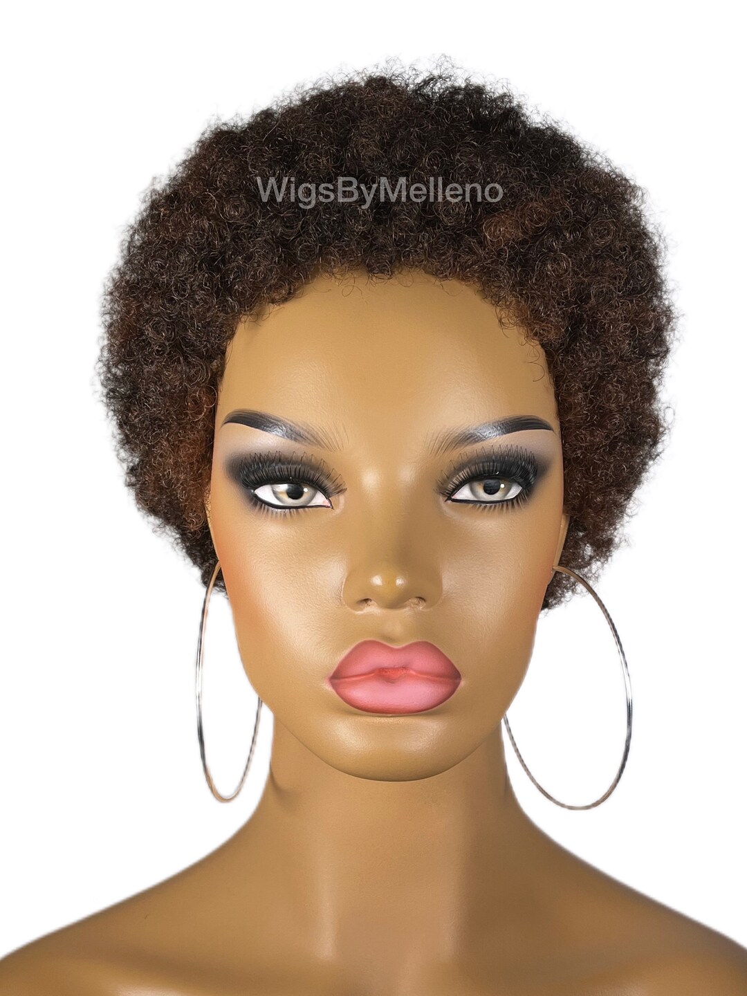 Brown Wig Short Afro Wig TWA Wig Copper Afro Wig Colour - Etsy