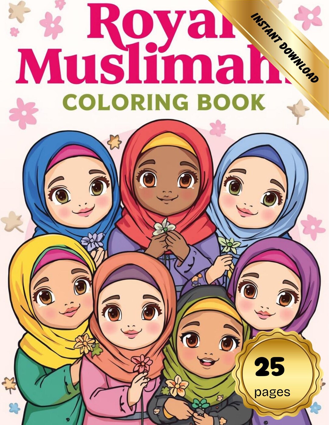 Royal Muslimahs Coloring Book | Islamic Art, Modest Fashion (digital ...