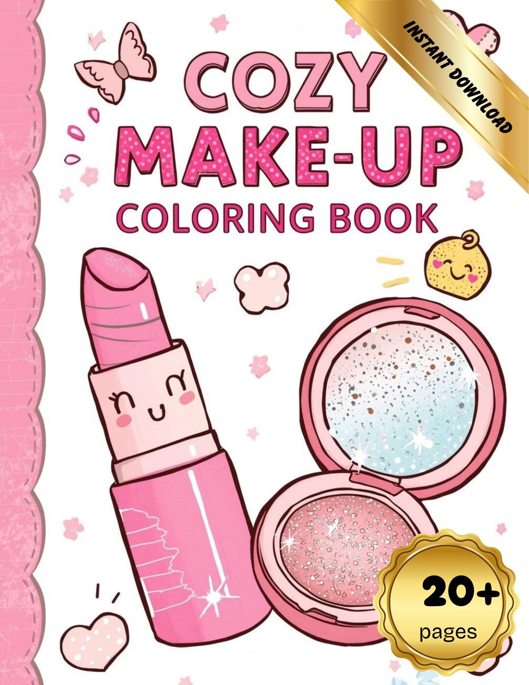 Makeup Coloring Book | 20+ Beauty Pages (PDF & PNG Download) - Etsy