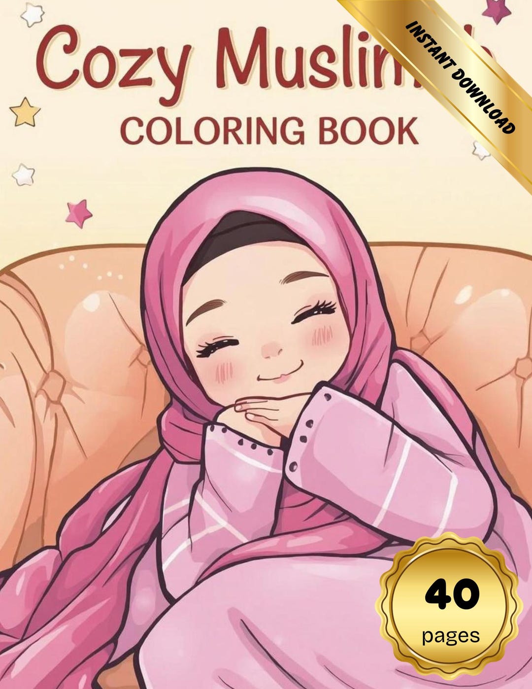 Cozy Muslimah Coloring Book | 40 Peaceful Pages (digital Download) - Etsy