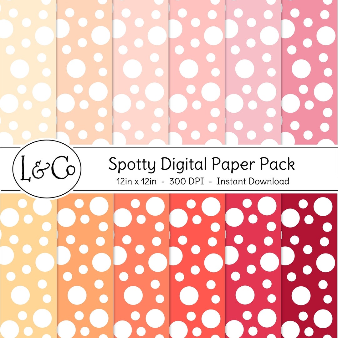 Spot Digital Paper Pack Seamless Pattern for Fabric - Etsy