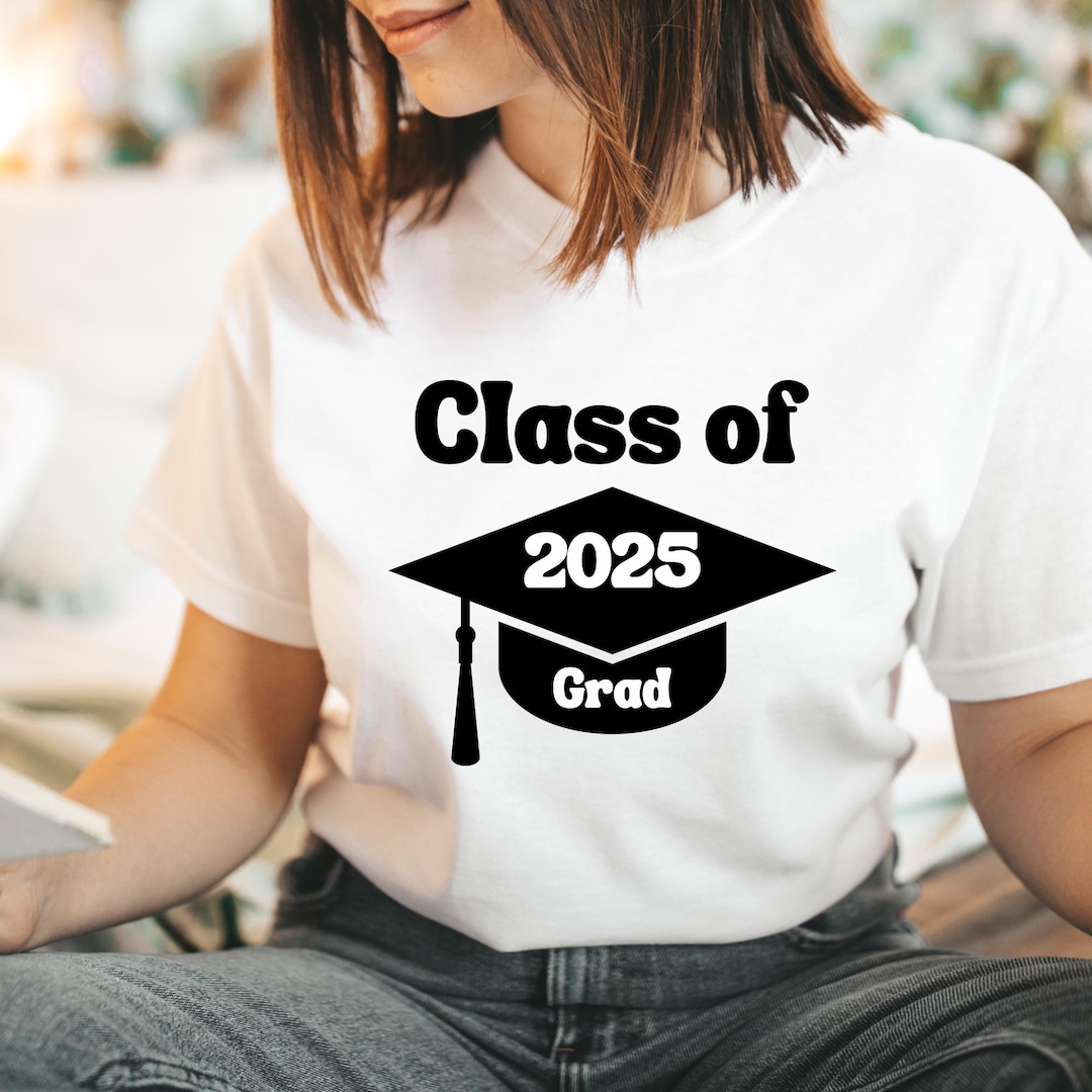 Custom Senior Class of 2025 Graduation T-shirt, Custom Grad Shirt ...