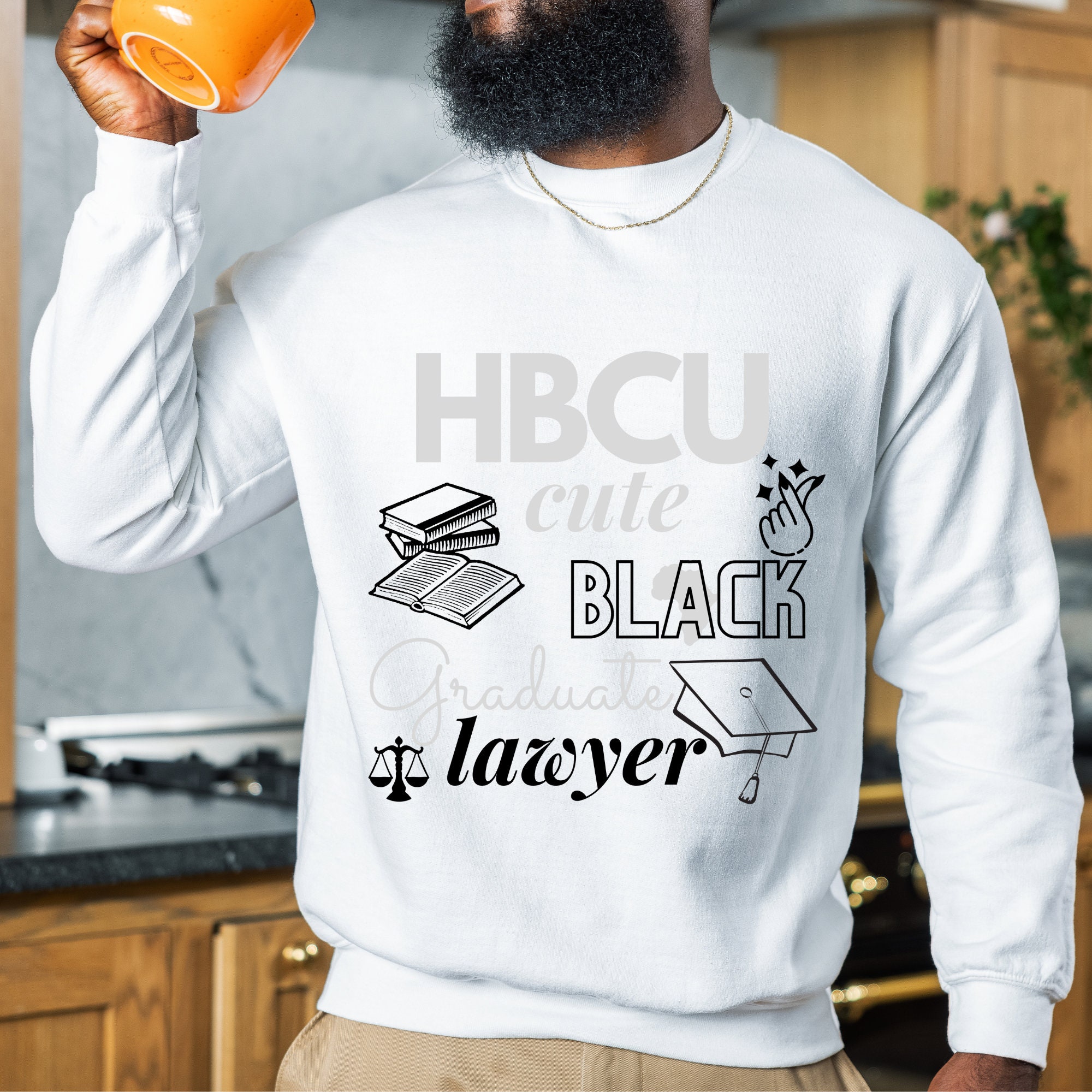 HBCU Cute Black Graduate, Custom 2024 Graduation Sweatshirt, HBCU ...