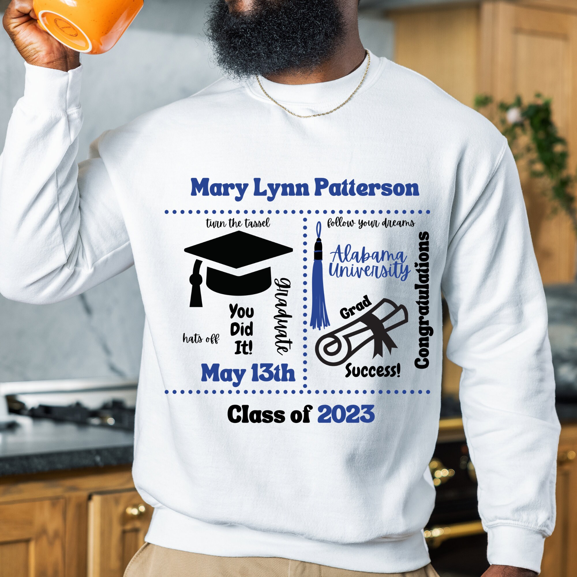 Custom Class of 2023 Graduation Sweatshirt HBCU Educated - Etsy