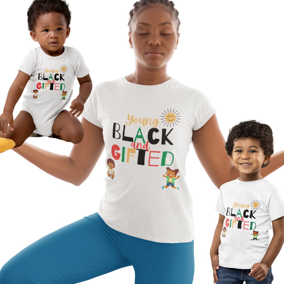Young Black Gifted T-shirt, Black History Month Shirt, Juneteenth Tee ...