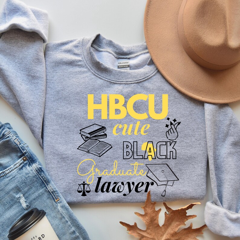 HBCU Cute Black Graduate, Custom 2024 Graduation Sweatshirt, HBCU ...