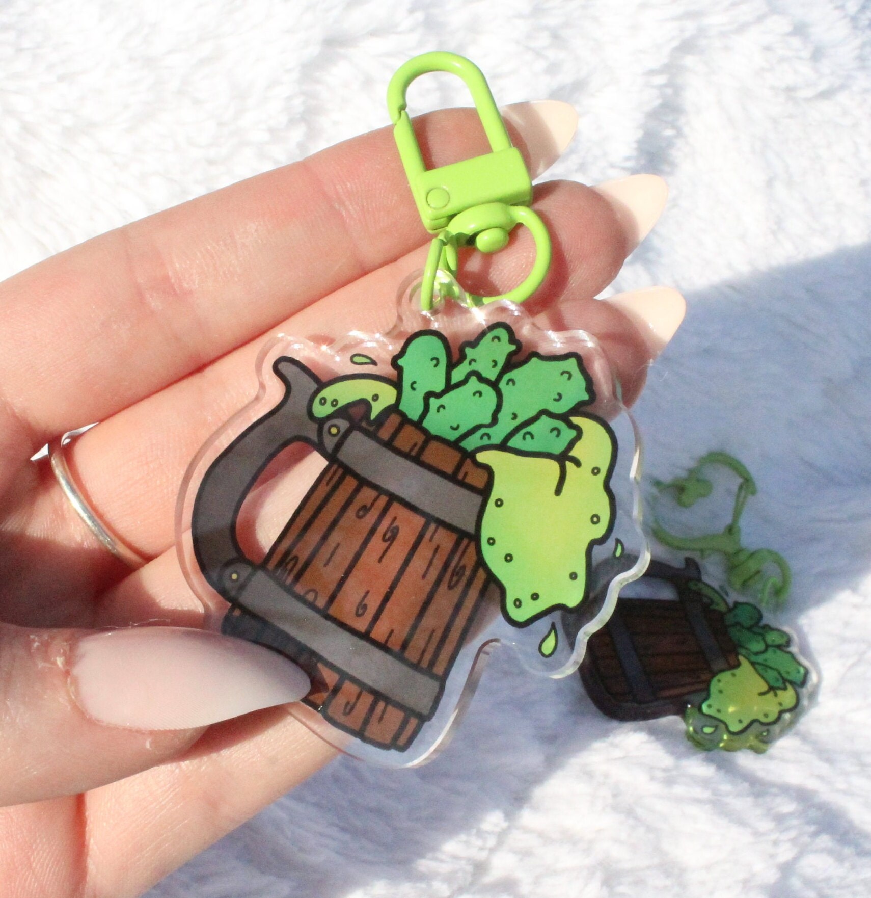 Pickles and Mead Renaissance Faire Keychain - Pickle Girly Bag Charm ...