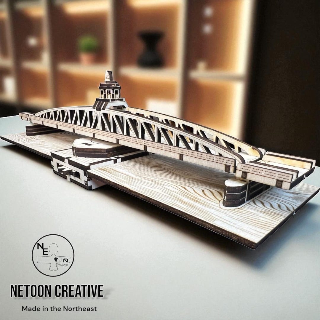 Swing Bridge Wooden Model Kit: 3D Puzzle, Newcastle Landmark - Etsy UK