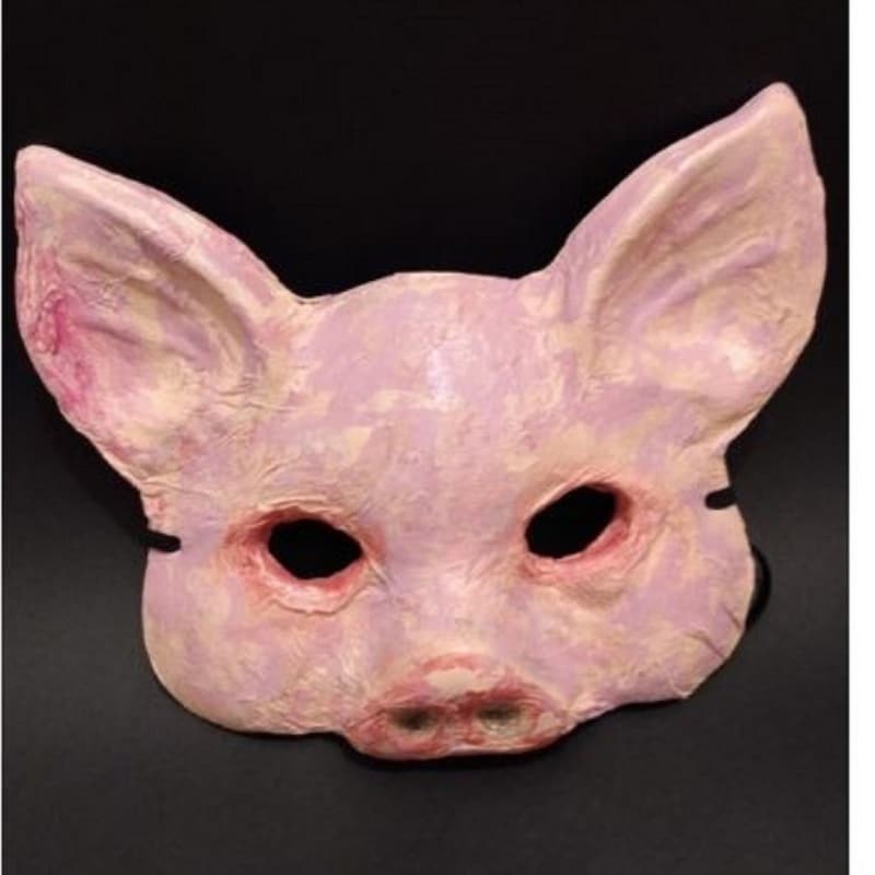 Paper Mache Pig Mask - Etsy