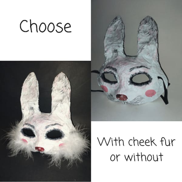 White Rabbit Mask - Etsy