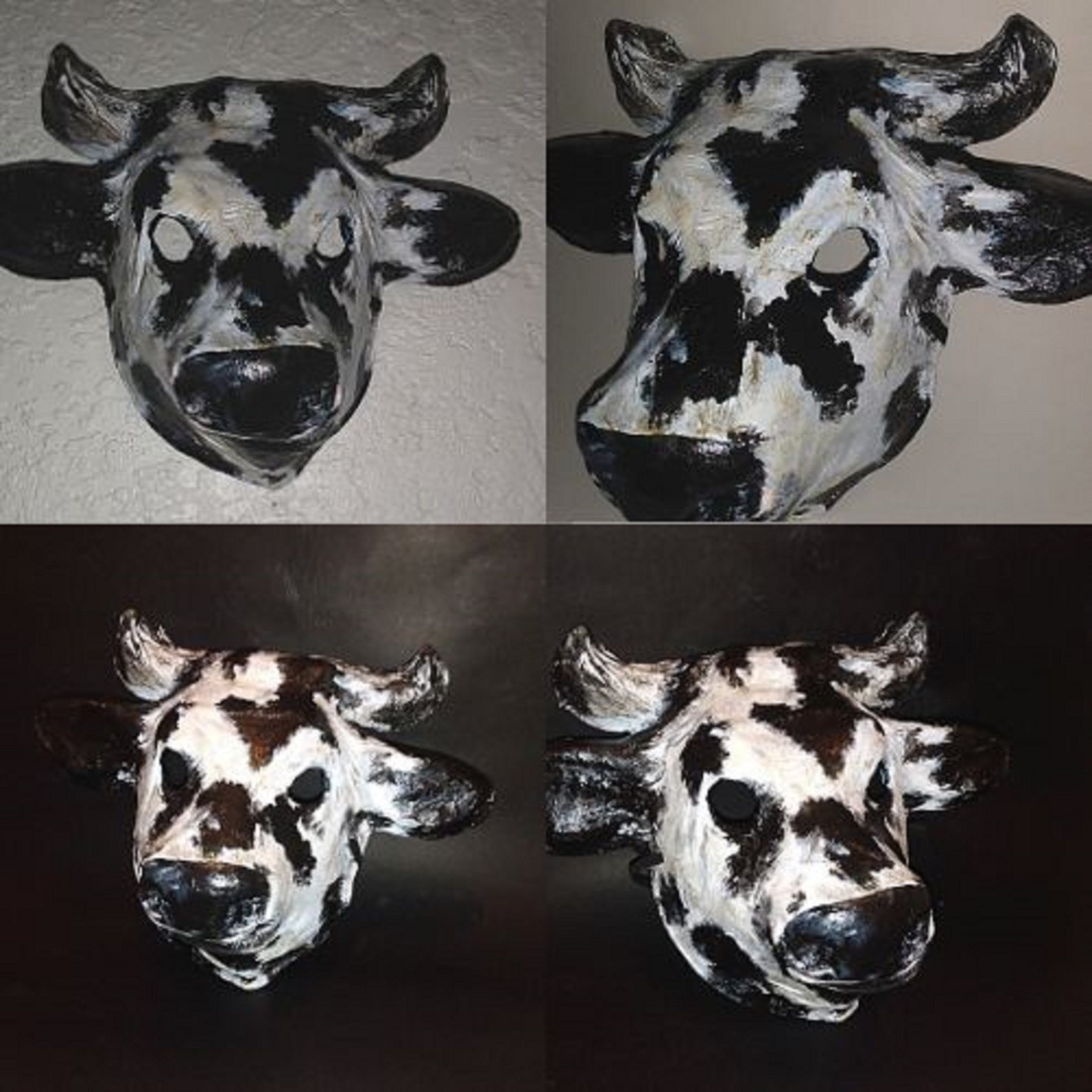 Original Paper Mache Cow Mask Animal Mask Paper Mache Mask - Etsy